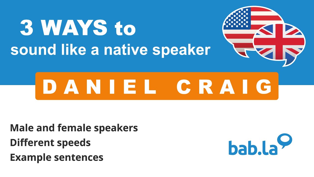 DANIEL CRAIG pronunciation | Improve your language with bab.la - YouTube