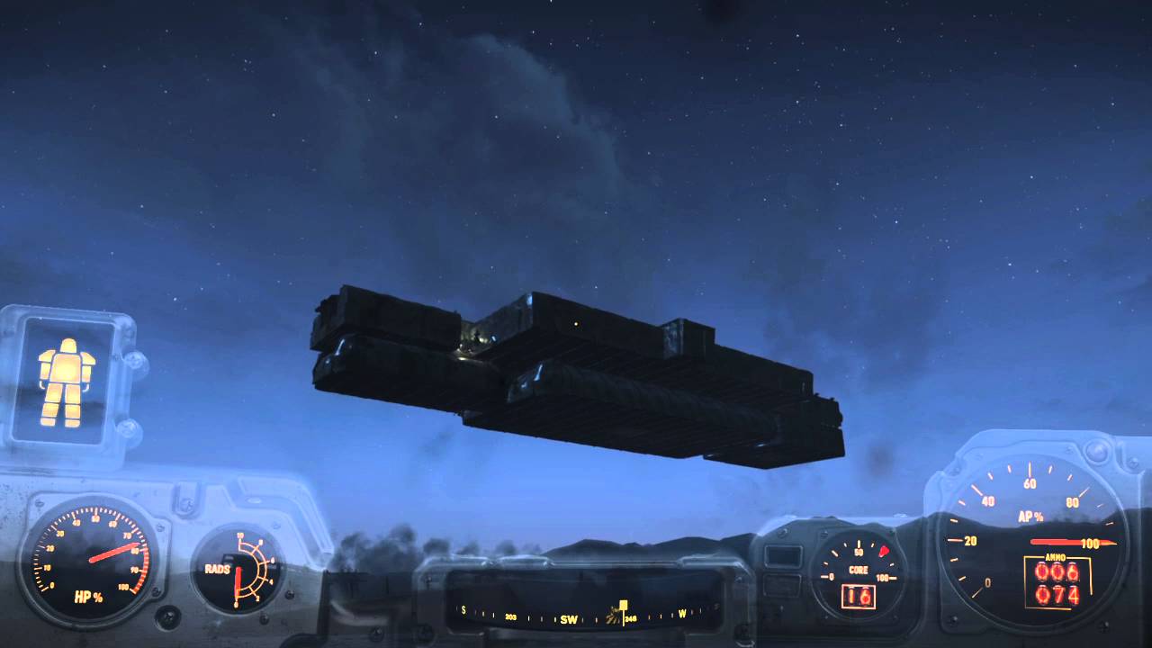 Fallout 4 my own personal island and spaceship - YouTube