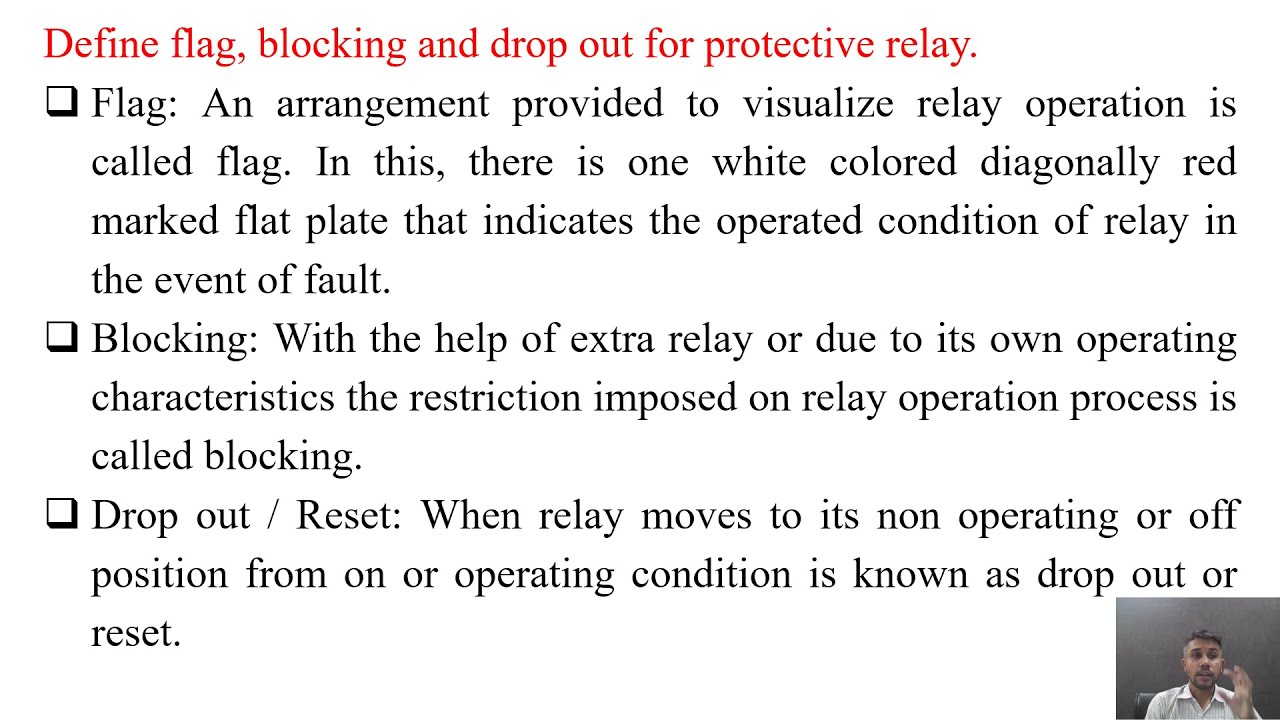 SGP Video short on Define flag, blocking and drop out for protective ...