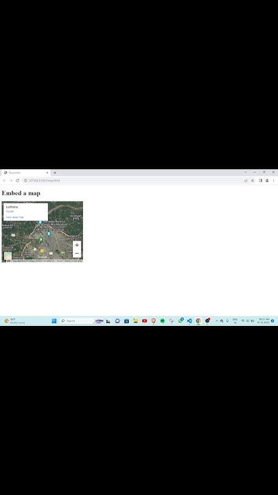 how to insert Google map in html | embed Google map in html | google map #shorts #googlemap # ...