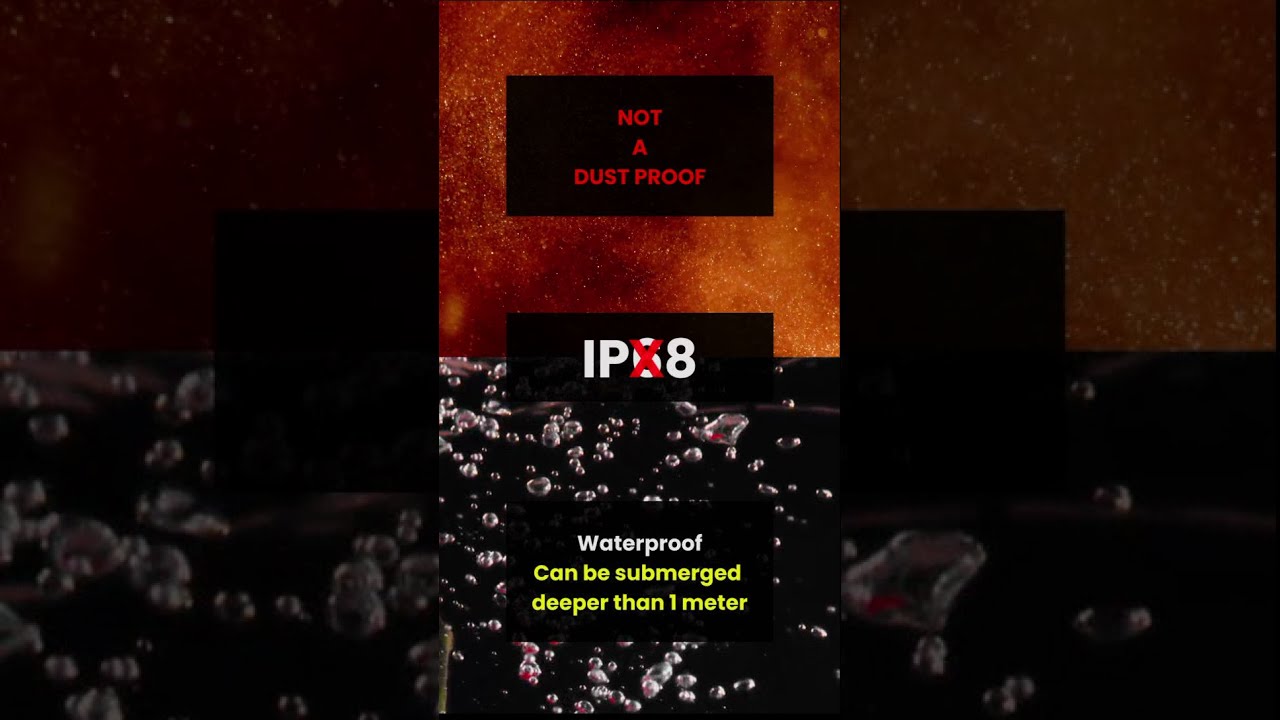 IP68 vs IPX8 - #Tech #Short - YouTube
