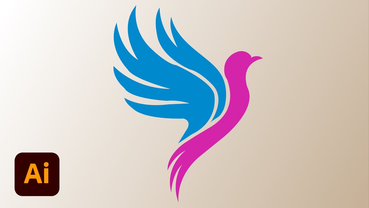 HOW to design a Bird logo design in adobe illustrator CC | AGS | Ahmed ...