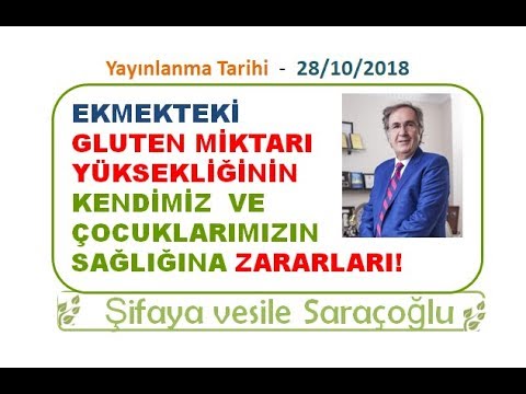 EKMEKTEKİ GLUTEN MİKTARI YÜKSEKLİĞİNİN KENDİMİZ  VE ÇOCUKLARIMIZIN  SAĞLIĞINA ZARARLARI!