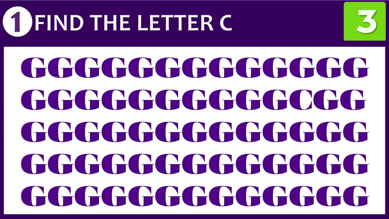 Find the odd Letter out - How Good Are Your Eyes? Cool and Quick Test ...