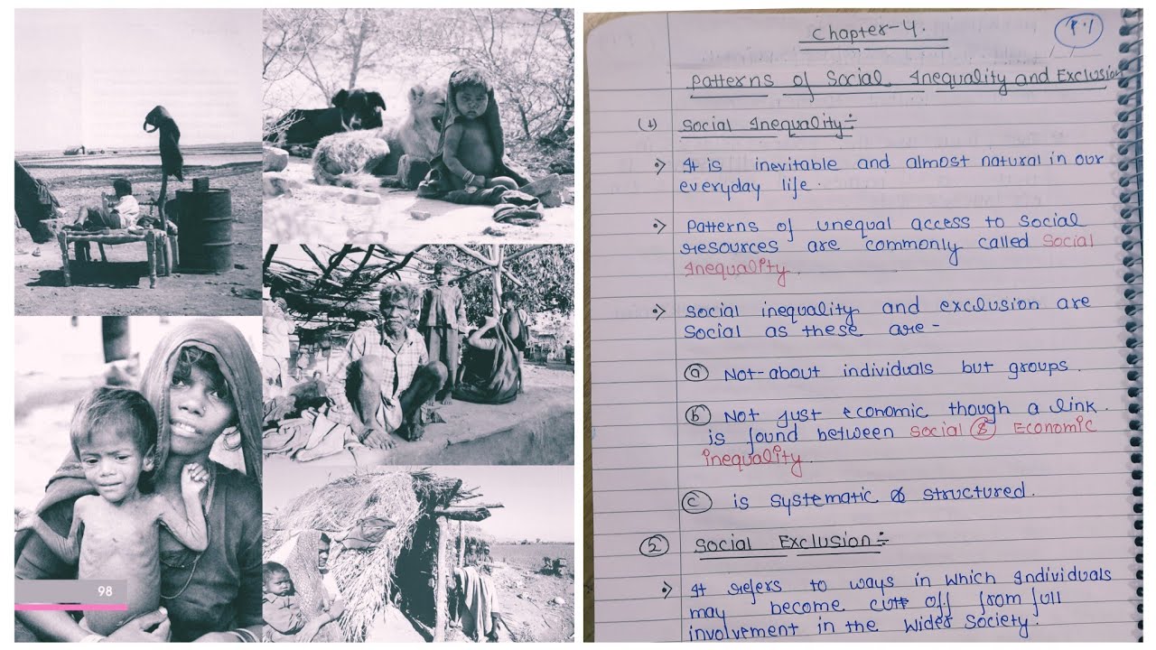 Patterns of Social Inequality and Exclusion – CBSE Notes for Class 12 ...