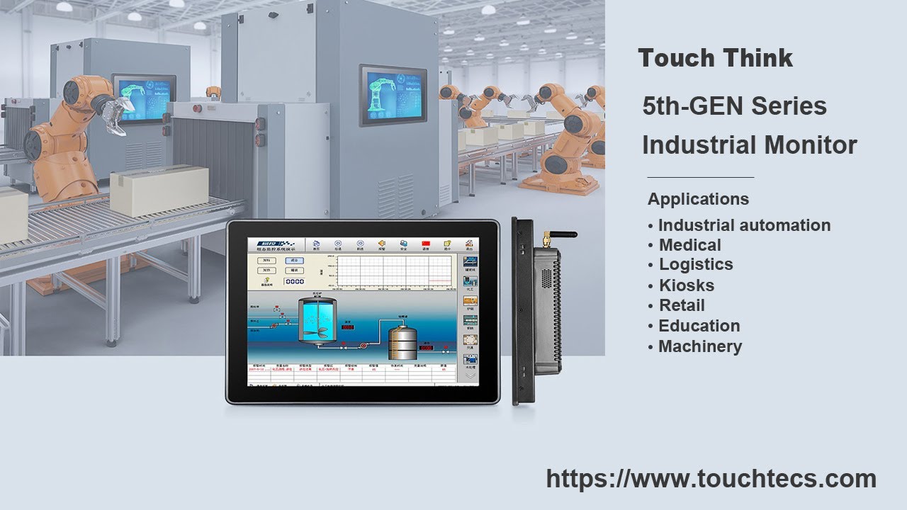 Touch Think 5th GEN Industrial Touch Screen Monitor - Industrial LCD ...