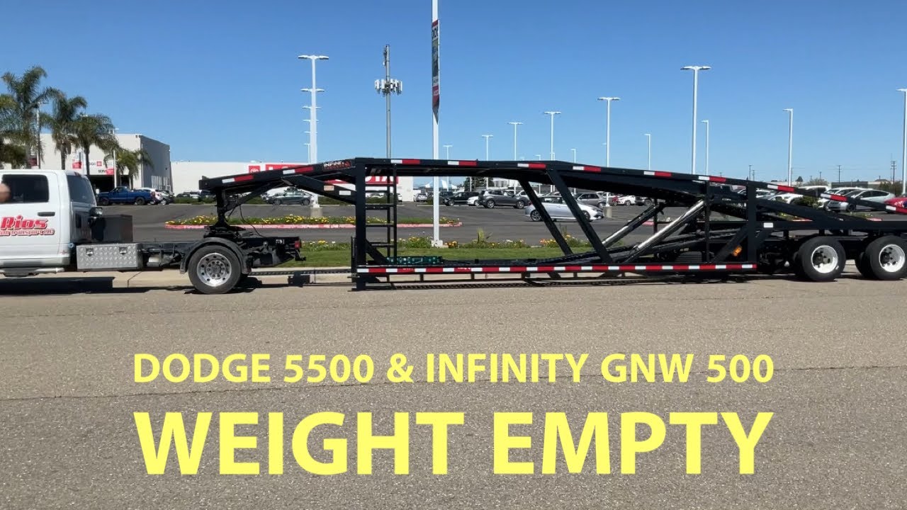 CAT scale of Dodge 5500 and Infinity GNW 500 Empty - YouTube