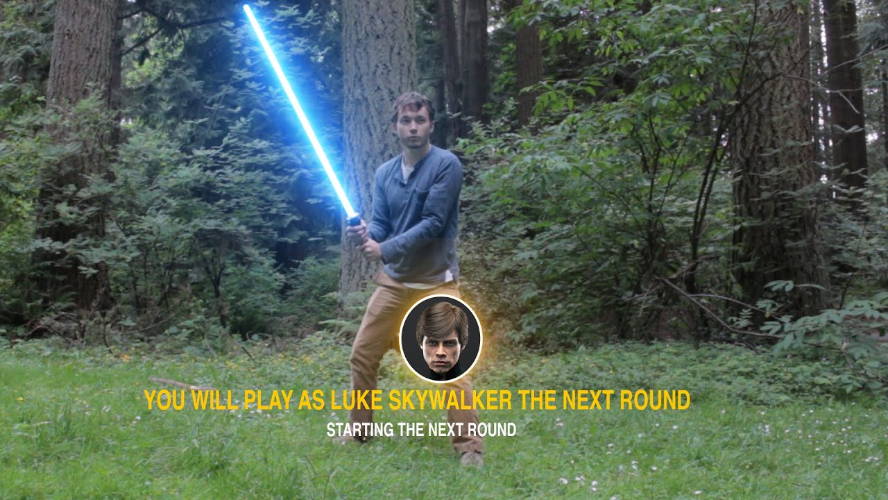 You will play as Luke Skywalker (Real Life - VFX Test) - YouTube