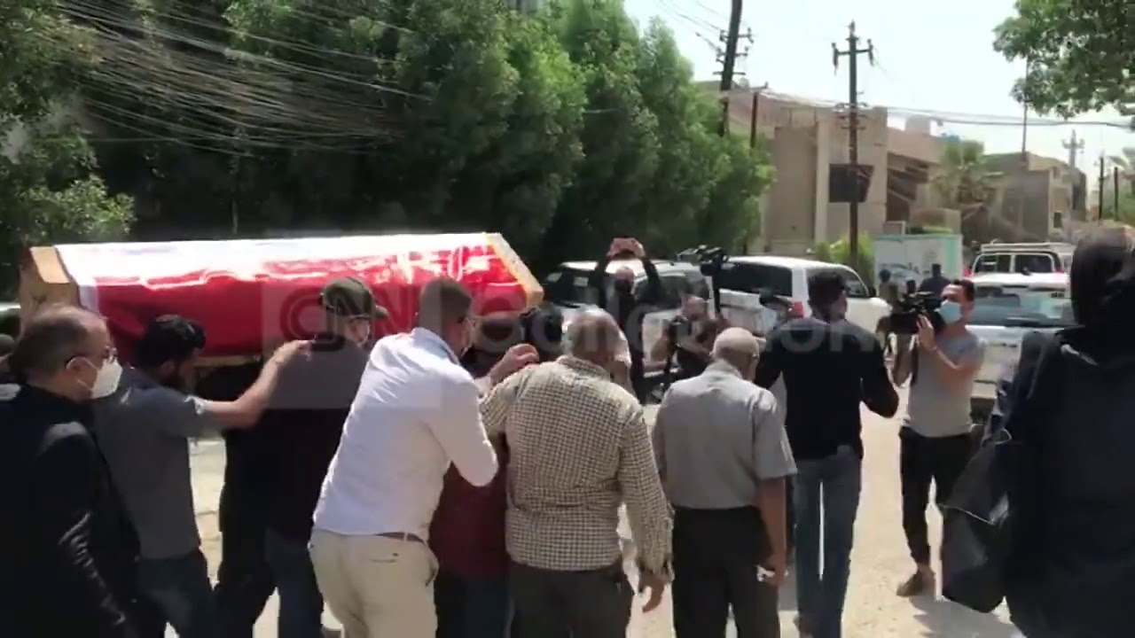 Funeral for Iraqi security analyst Hashim al-Hashimi - YouTube