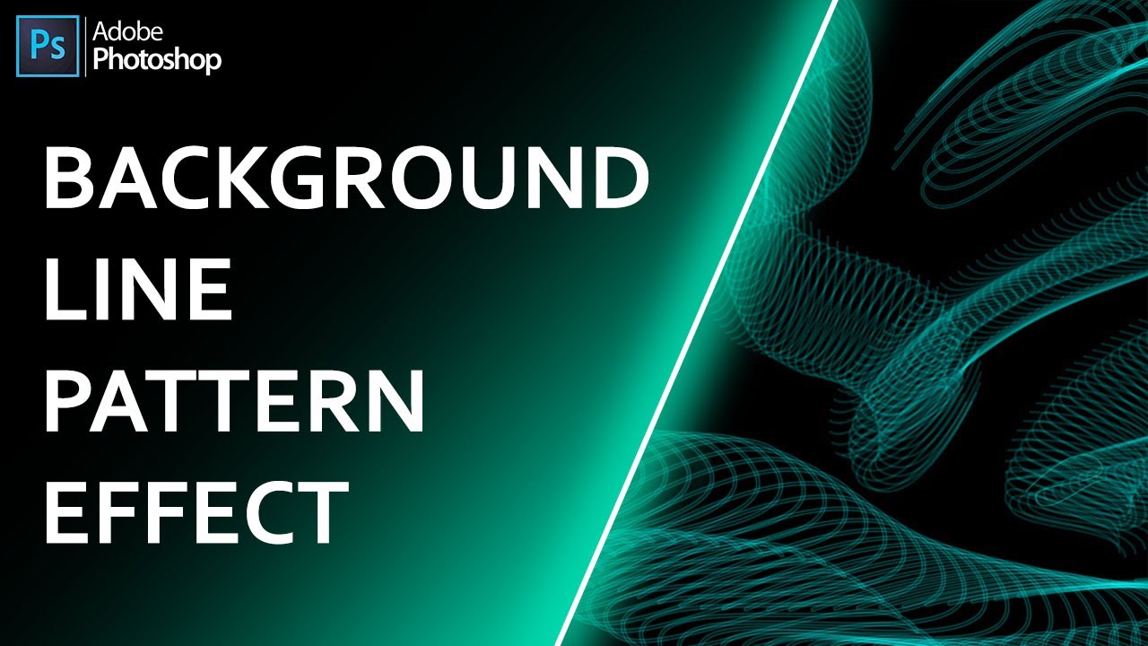 How to make a line background in Photoshop | Photoshop Tutorial - YouTube