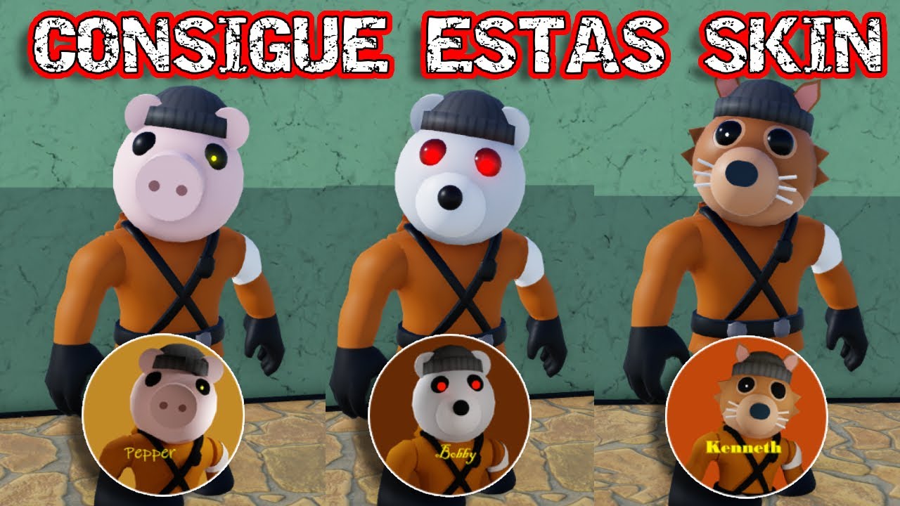 COMO TENER la SKIN BOBBY, PEPPER y KENNETH 😨 PIGGY: Skins Reanimated ...