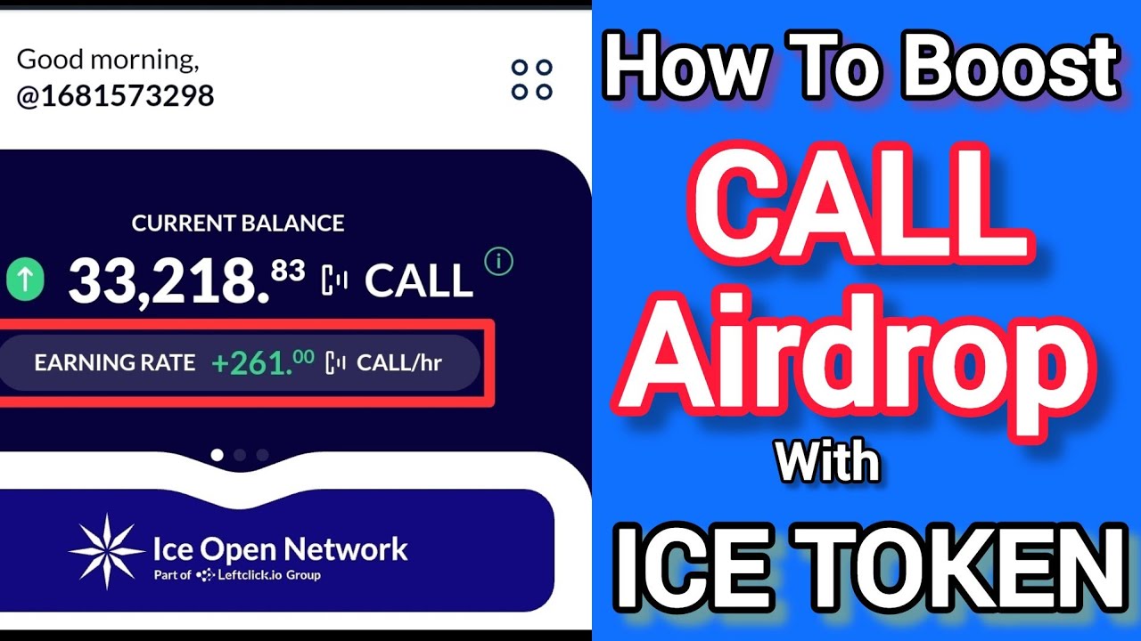 How to Boost CALL Mining Airdrop with Ice Token | How to Mine ...