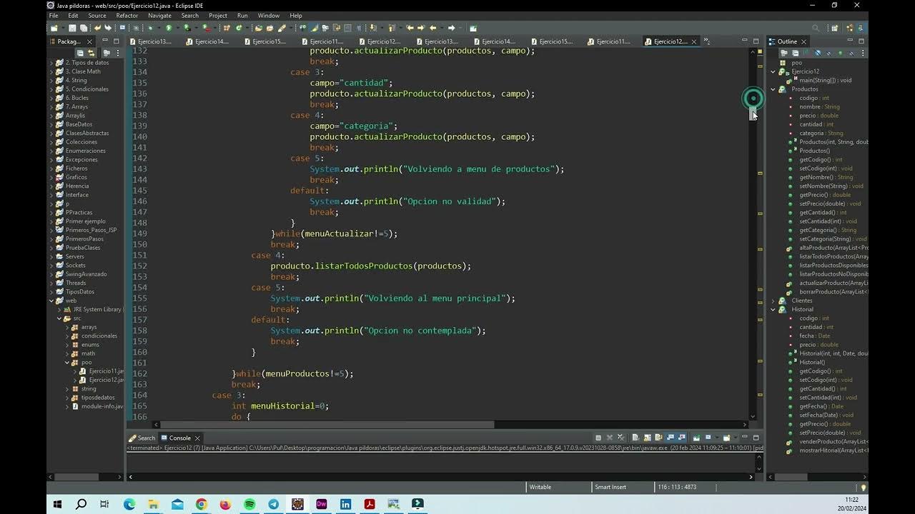 Ejercicios POO - YouTube