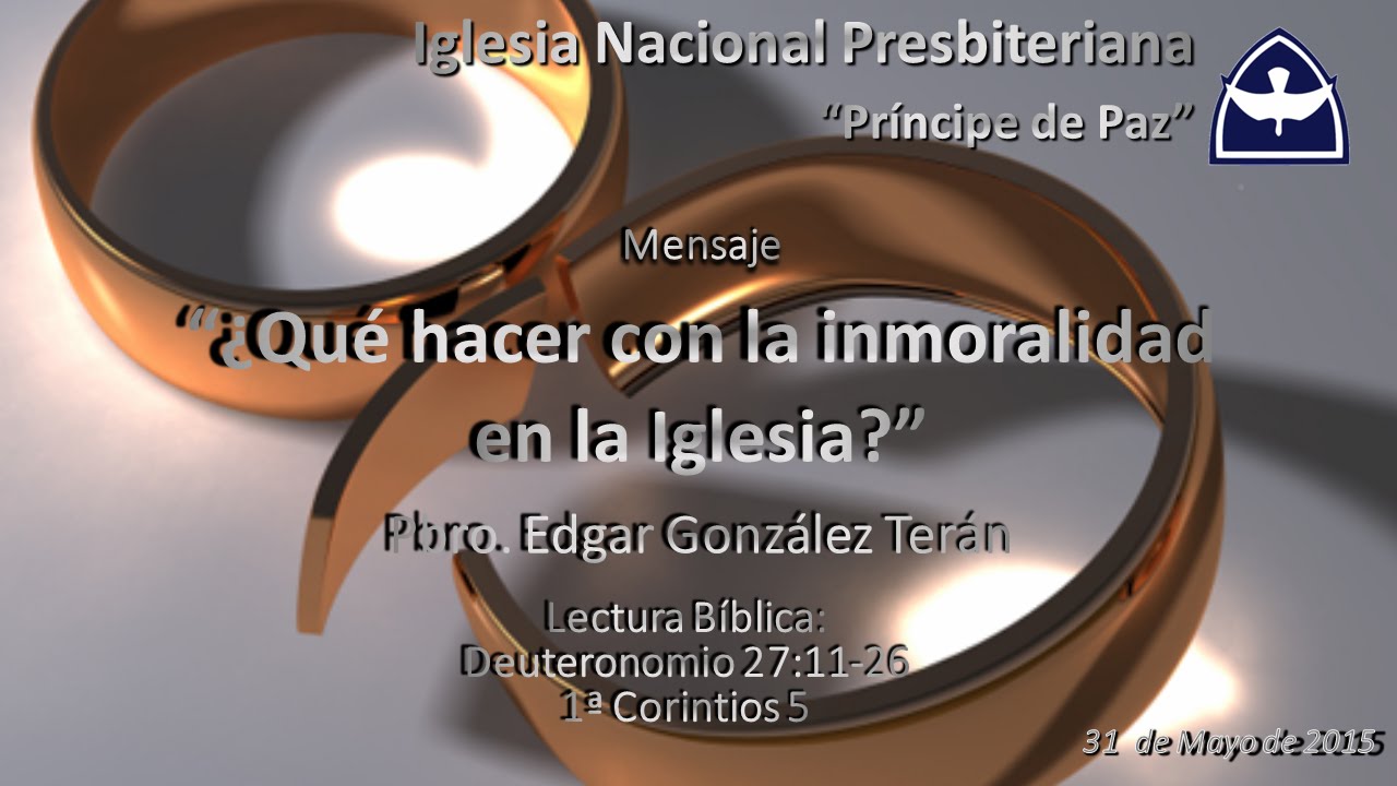 ¿Qué hacer con la inmoralidad en la iglesia? - YouTube