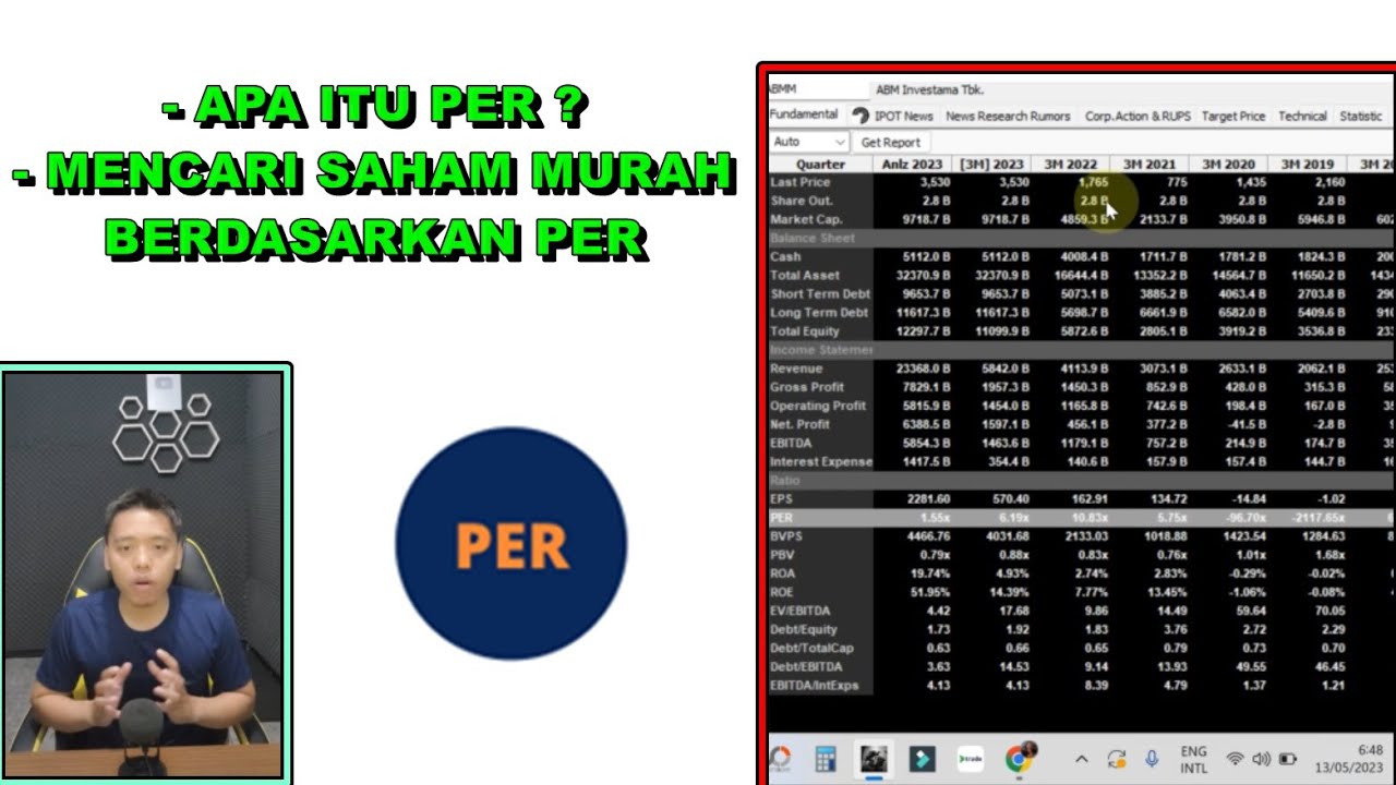Apa itu PER ??? dan bagaimana mencari saham murah potensi bagger dari ...