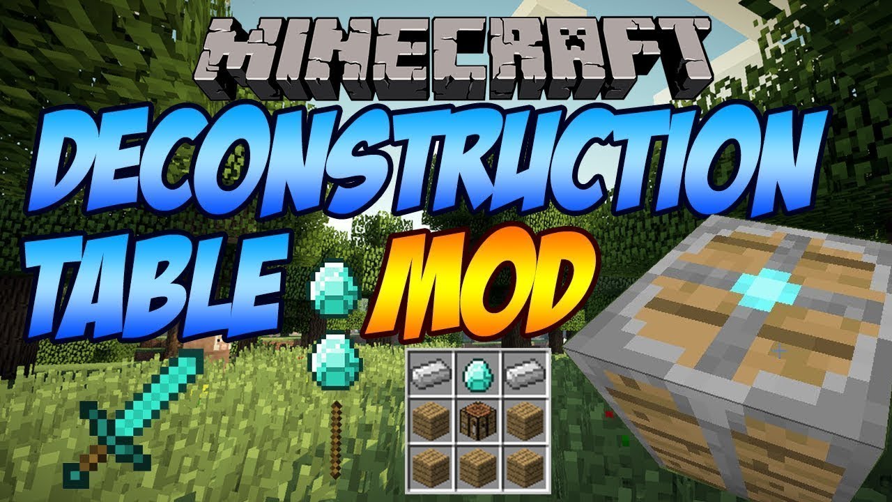Minecraft 1.6.4 - Review Deconstruction Table Mod - Español - YouTube