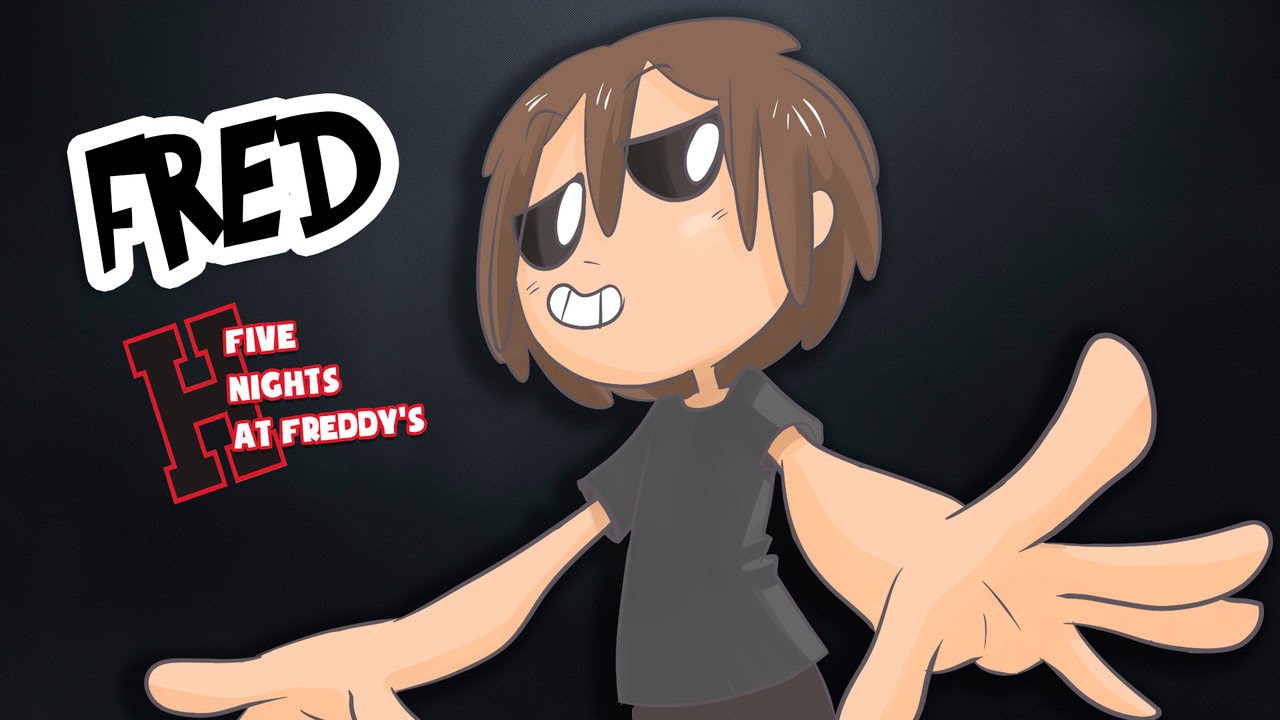 como dibujar Fred (shadow freddy) de fnafhs - YouTube