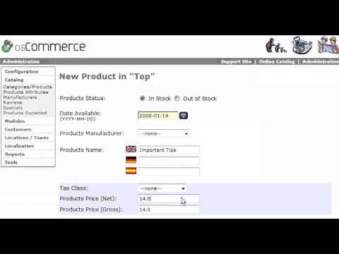 Tutorial: How to add products to your store in osCommerce | LayerOnline Web Hosting - YouTube