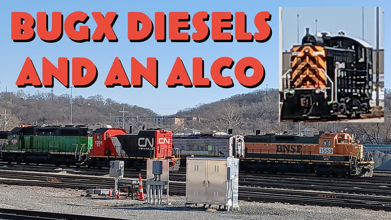 BUGX LOCOMOTIVES! Trains around Kansas City week of 2-29-2024 - YouTube