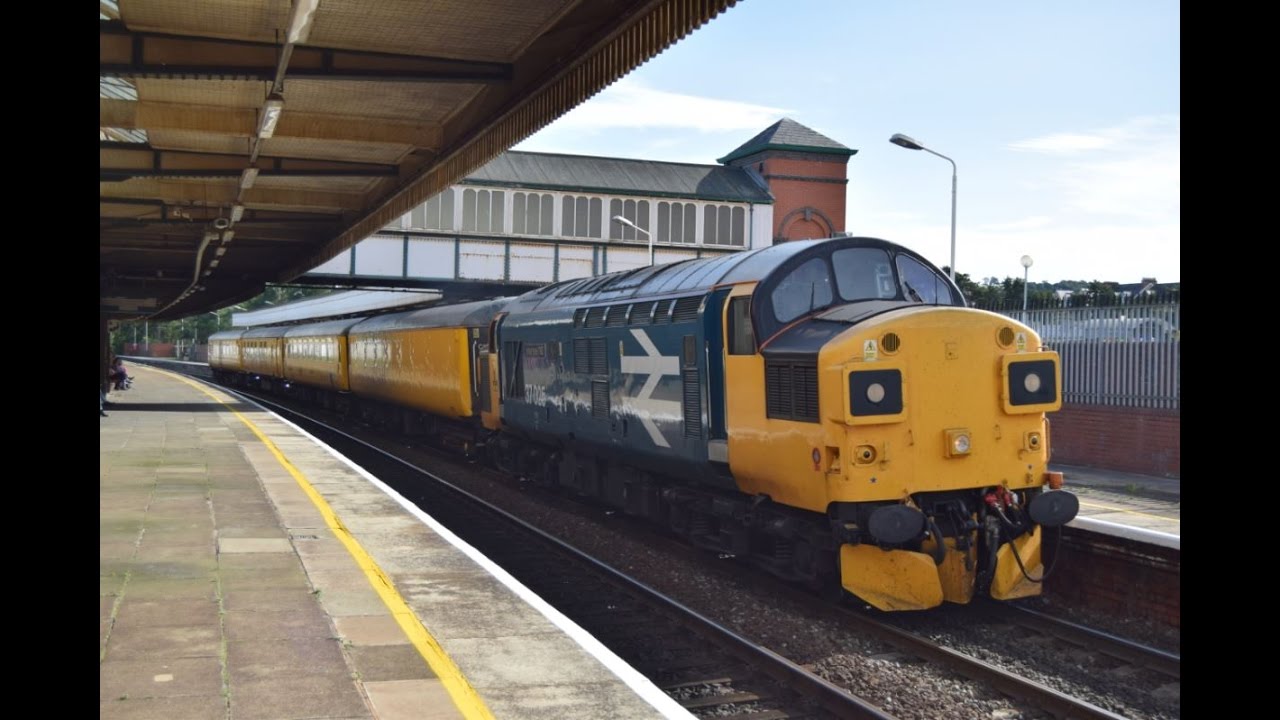 #736: [Test Train] BR Blue Class 37025 & NR DBSO 9708 along the North ...