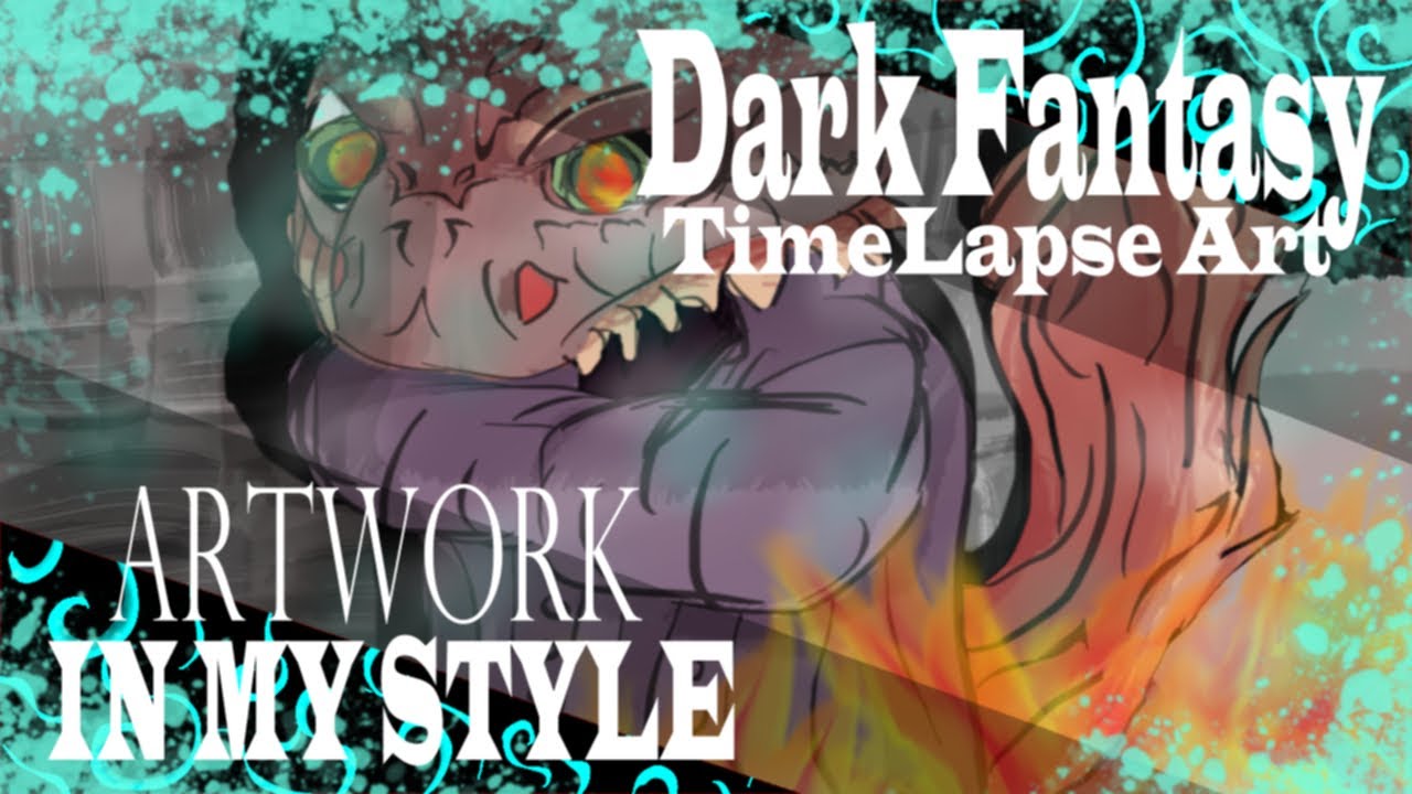 Fantasy Creatures & Landscapes In My Style | Time Lapse Speed Art ...