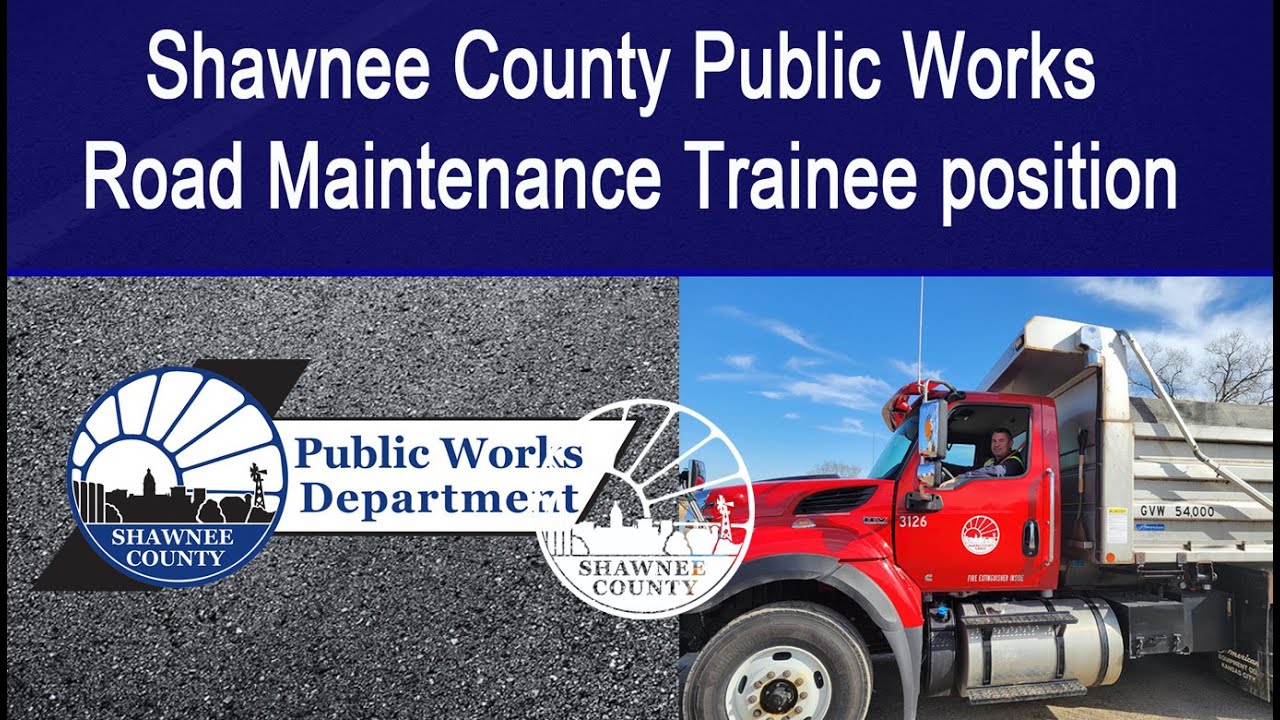 Shawnee County Kansas Road Maintenance Trainee Program - YouTube