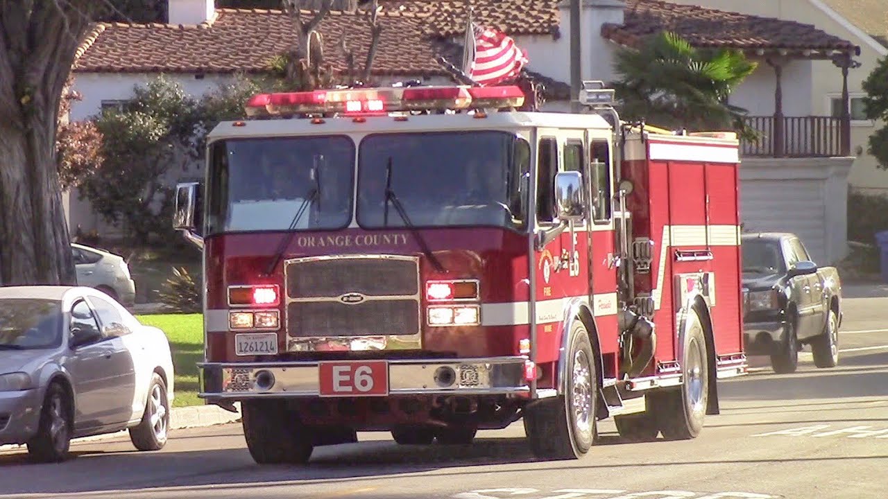 OCFA Engine 6 & LACo.FD Squad 172 - YouTube