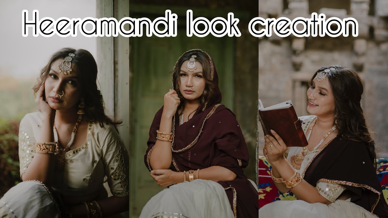 Heeramandi look recreation || Pc art family vlogs - YouTube