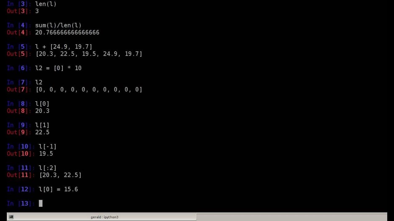 Python 3 Tutorial - Lists - YouTube