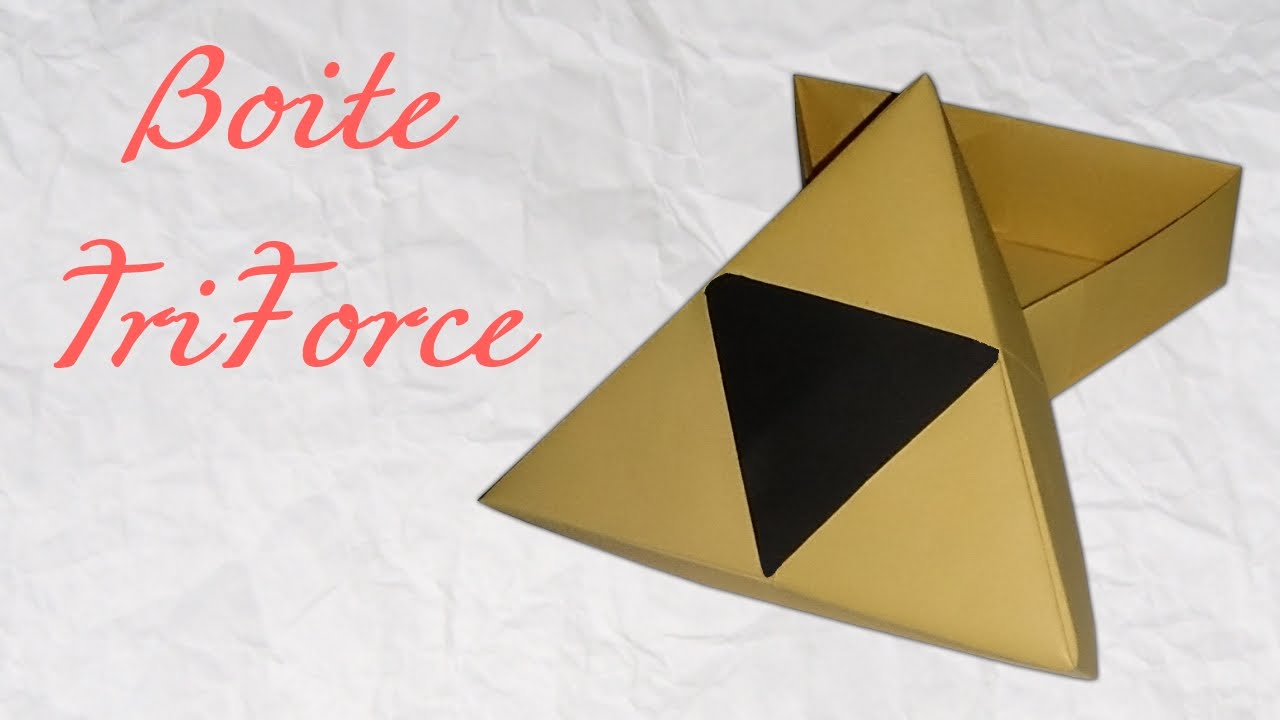 Origami ! Boite Triforce - Triforce box - Zelda box. - YouTube