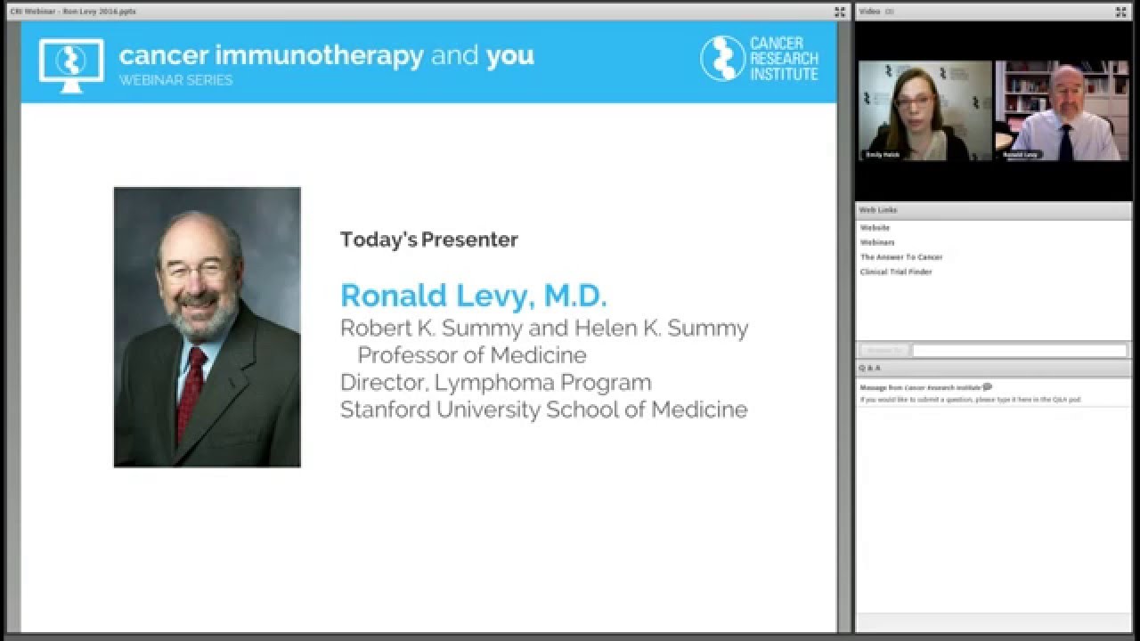 Killing Cancer: Immunotherapy for Leukemia and Lymphoma, with Ronald ...