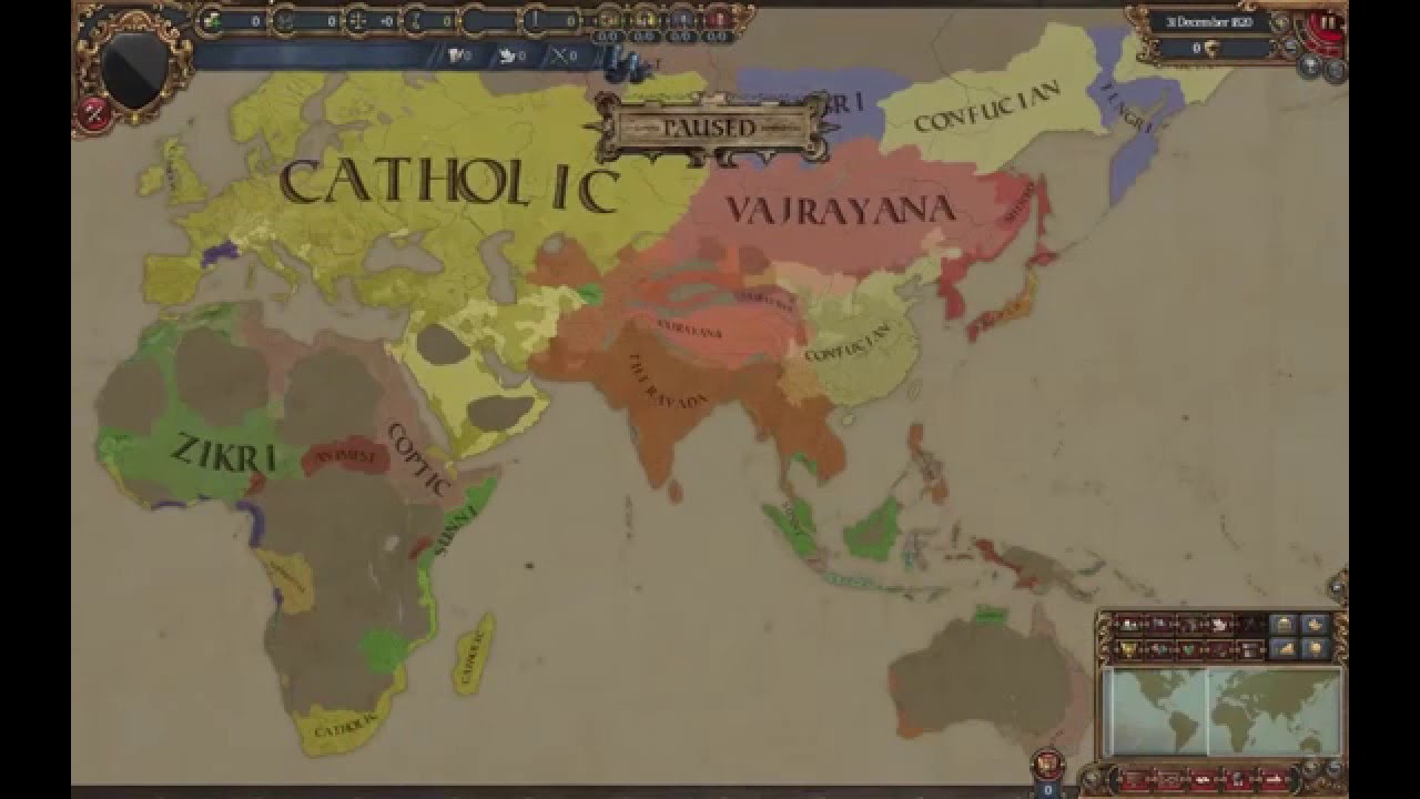 A CK2 to EU4 Spectator Timelapse, 769-1821 - YouTube