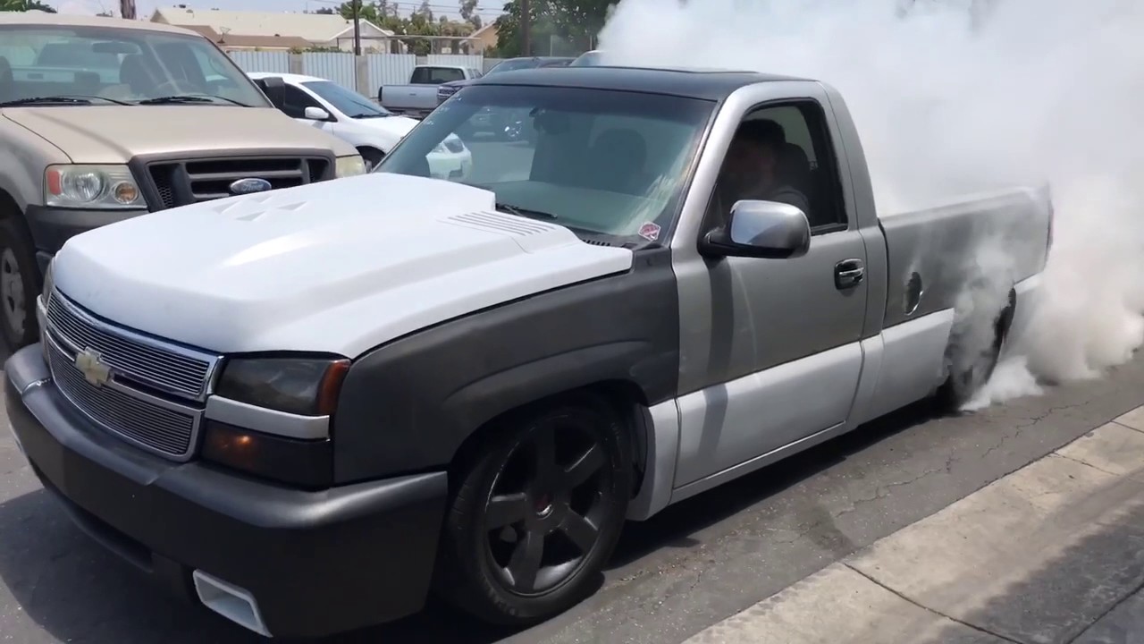 LSA SILVERADO BURN OUT! - YouTube