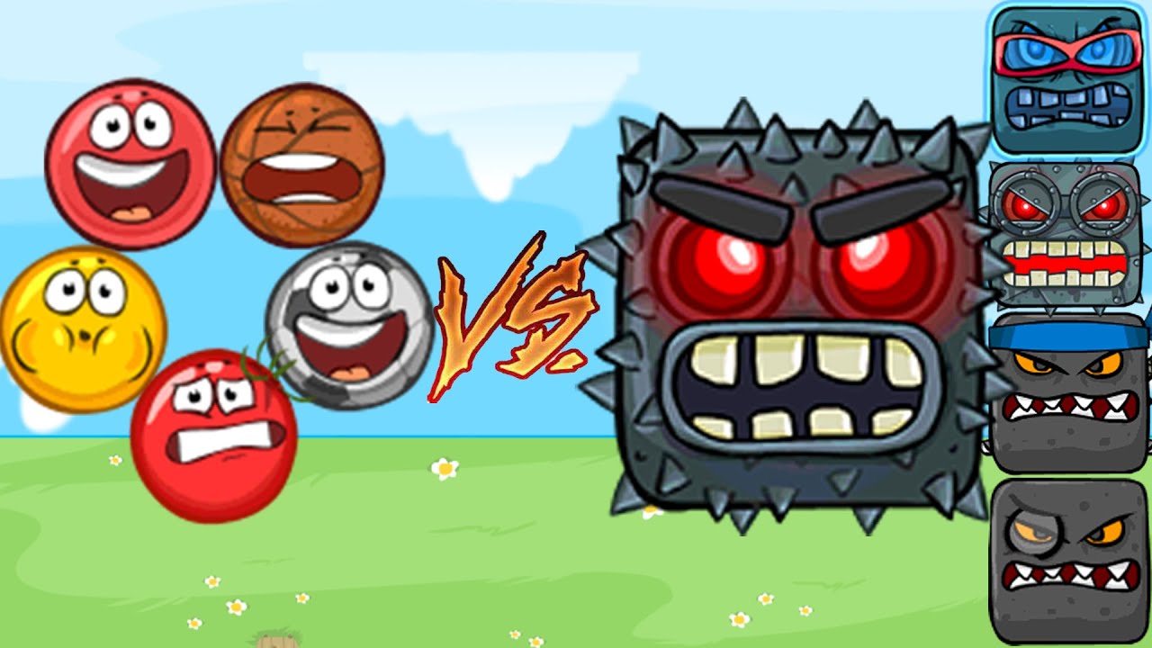 Red Ball 4 - All Balls Vs All Boss | SPECIAL Video Game in Red Ball ...