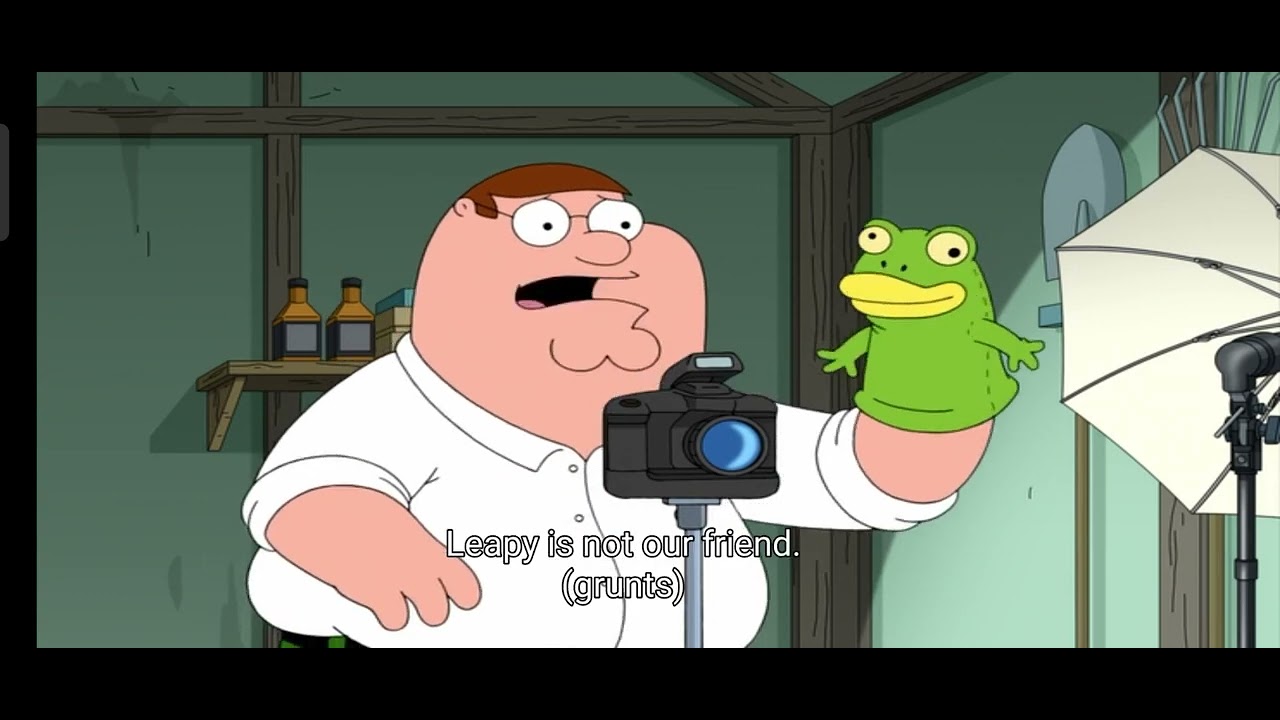 Family Guy | Peter's sock puppet Leapy - YouTube