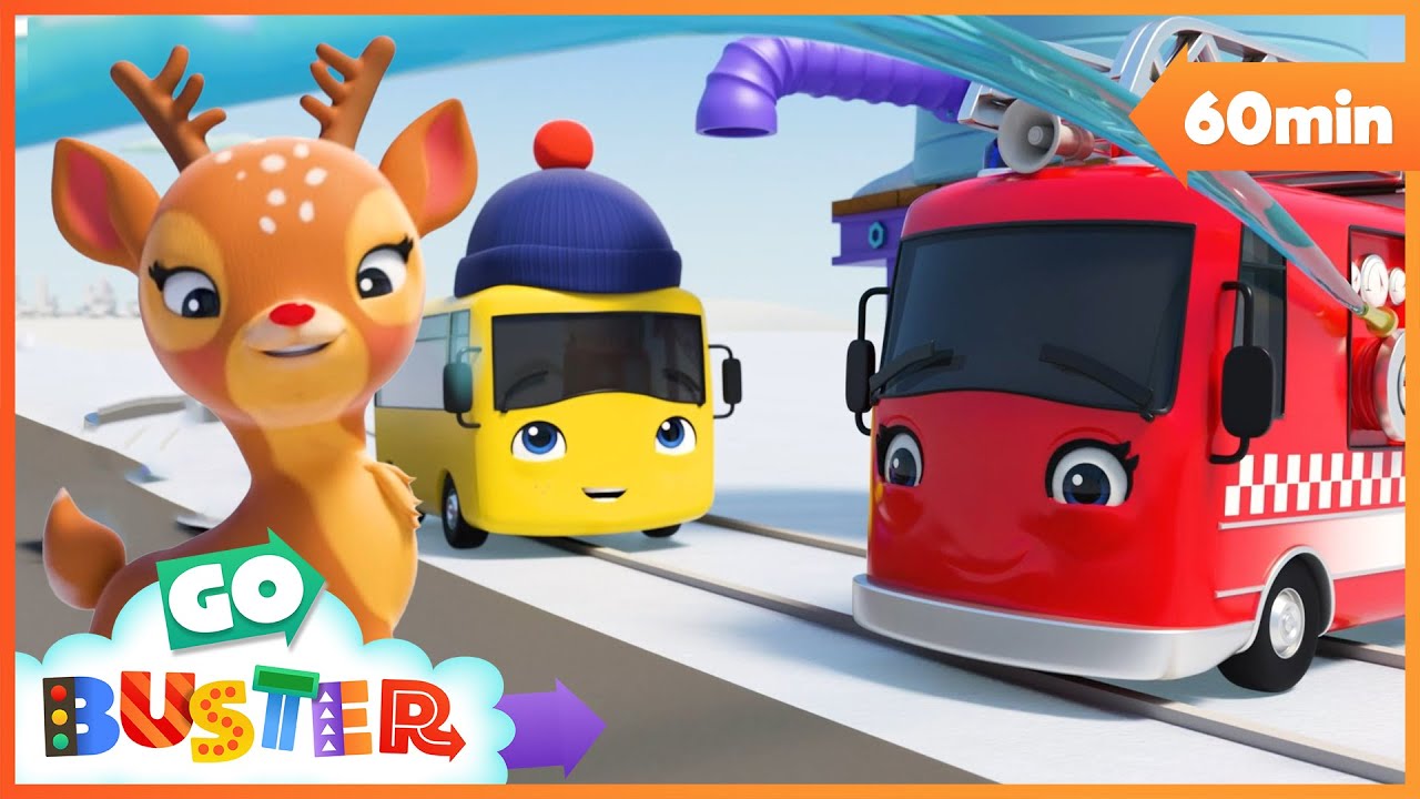 Buster Playing in the Snow | Christmas Go Buster - Bus Cartoons & Kids ...