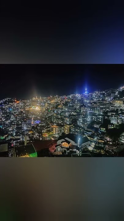 Day & Night view of Aizawl (from Chanmari) - YouTube