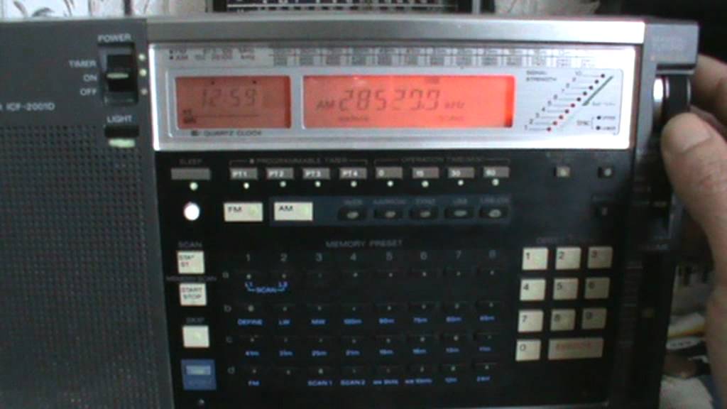Sony ICF-2001D USB 28 MHZ - YouTube
