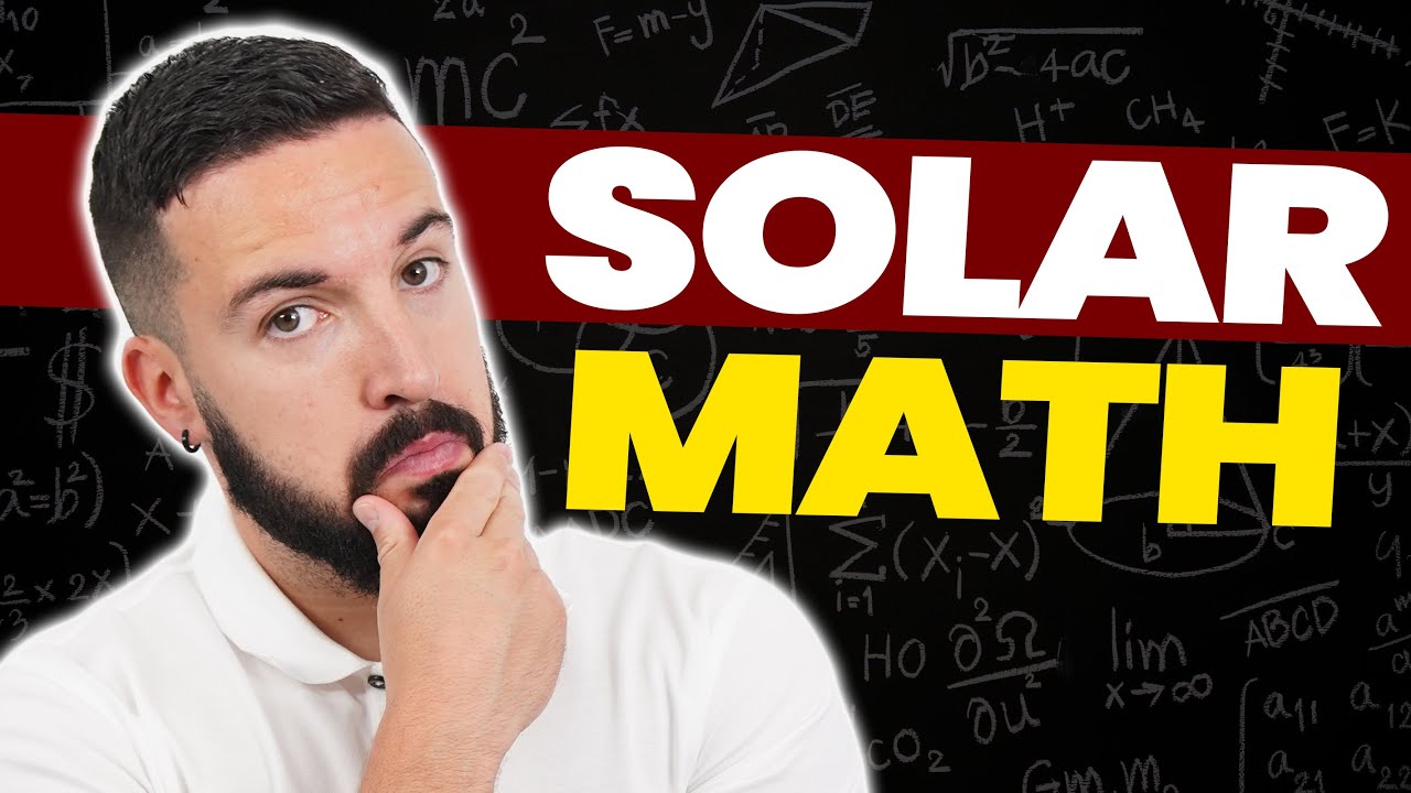 Simple Solar Math that Will Make You Millions - YouTube