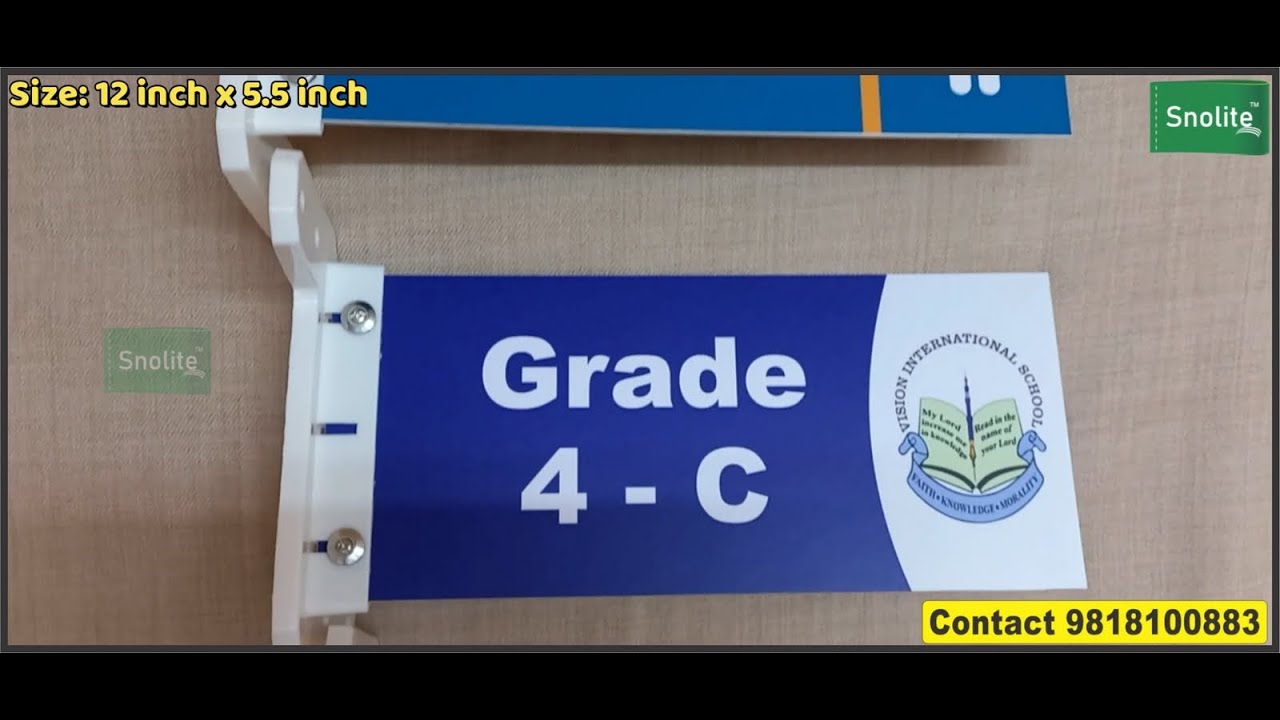 School acrylic print school signage school sign board school sticker ...