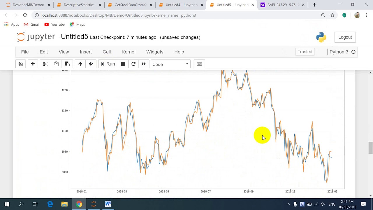Download Stock Data Form Finance Yahoo - YouTube