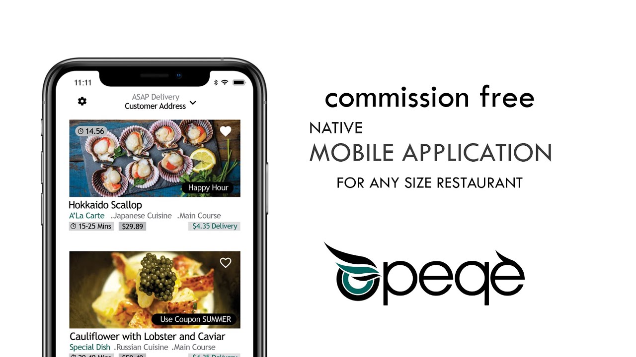 Opeqe, Commission Free Mobile Ordering App - YouTube