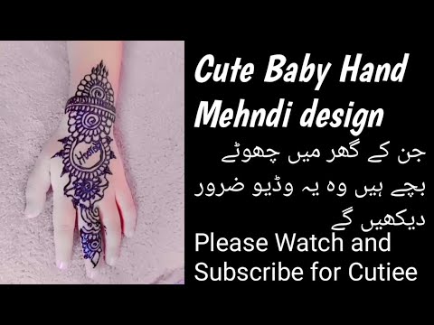 Baby Hand Mehndi design - YouTube