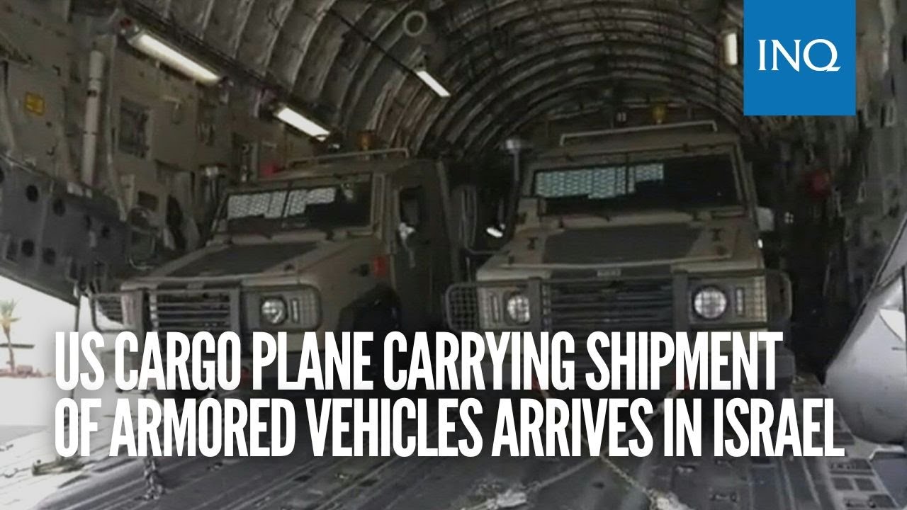 US cargo plane carrying shipment of armored vehicles arrives in Israel ...