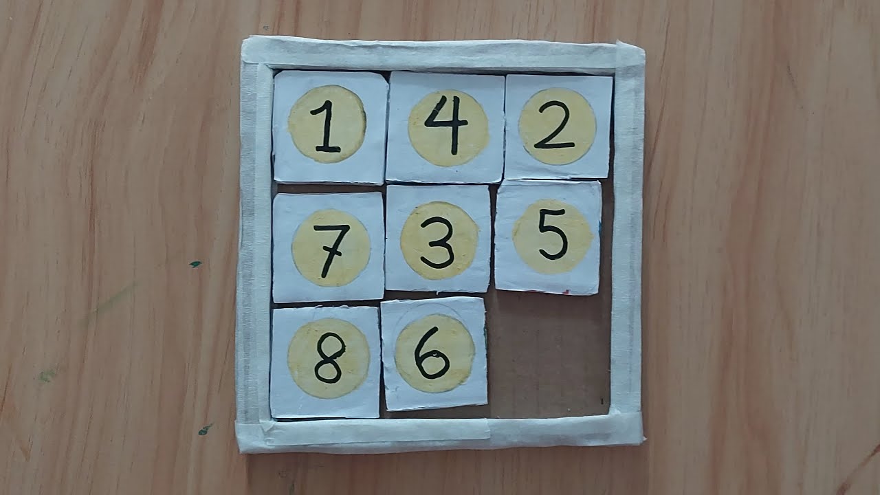 classic 8 puzzle game - YouTube