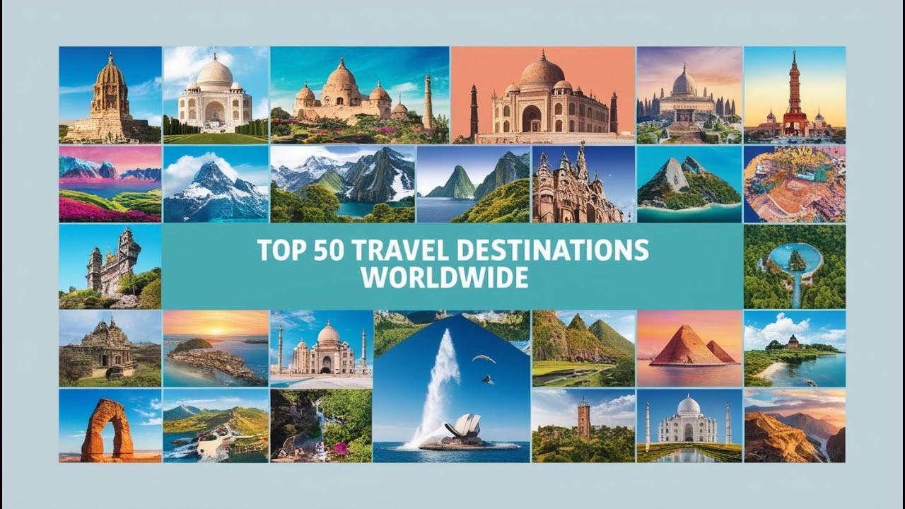 Top 50 Travel Destinations IN THE WORLD - Your 2025 Travel Bucket List ...