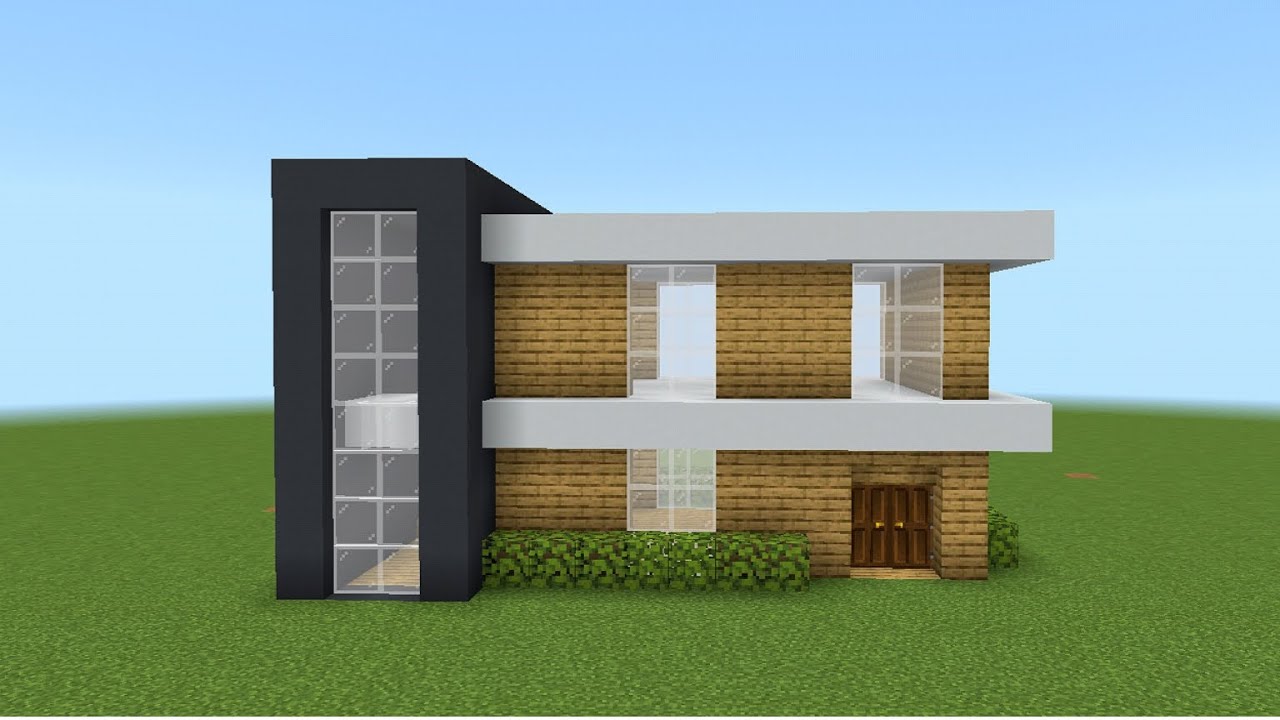 Minecraft:How to build a Simple Modern house - YouTube