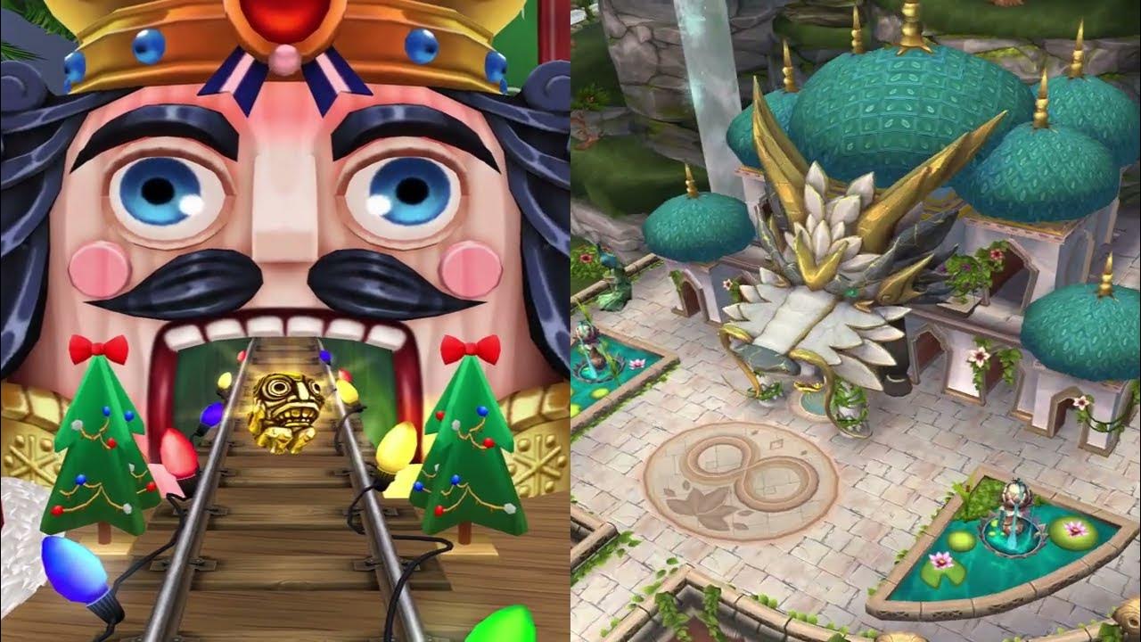 Temple Run 2 🥋 WINTER TOYLAND VS ENCHANTED PALACE Returns! - YouTube