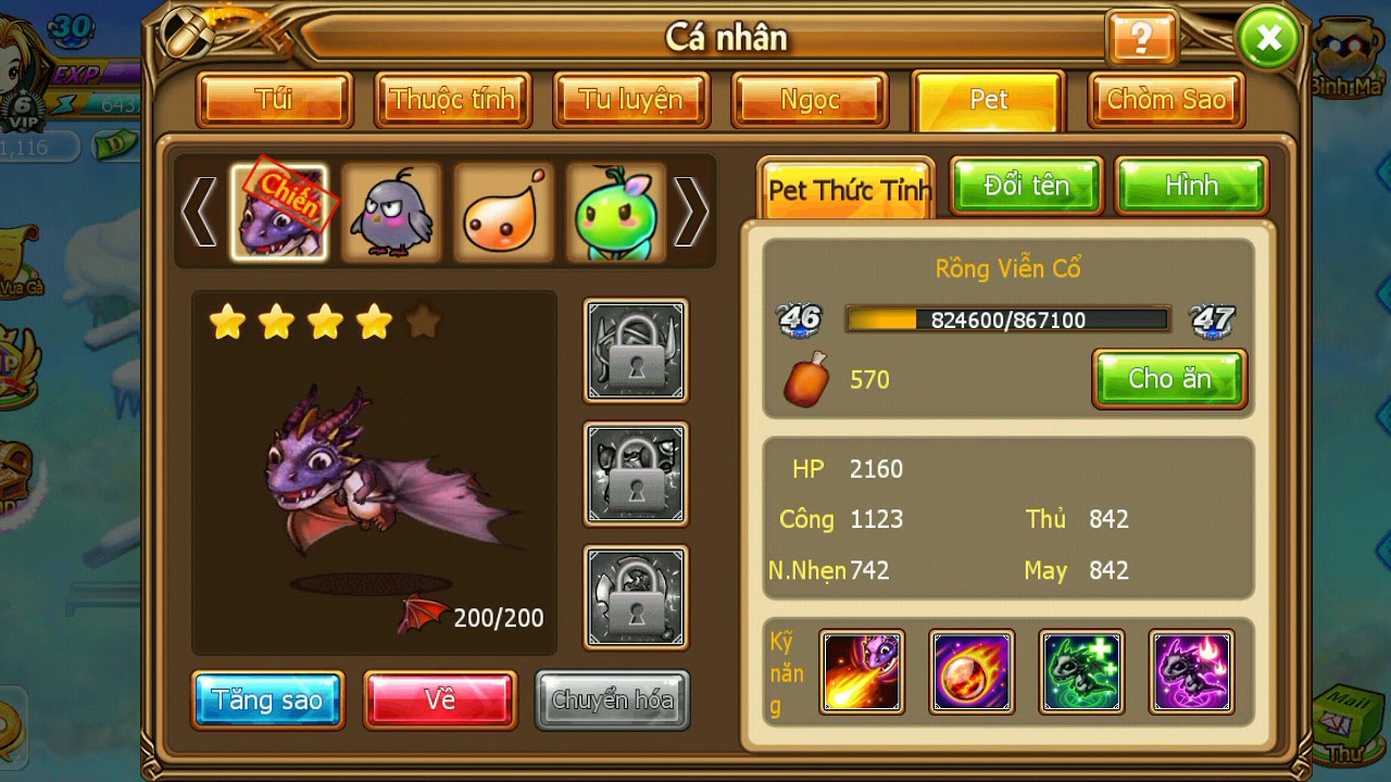 Pet rồng lên 5* gunny mobi - YouTube